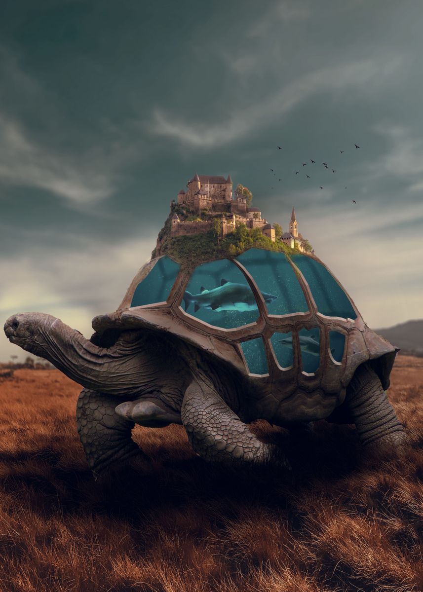 'turtle' Poster by ruacon ruacon1213 | Displate