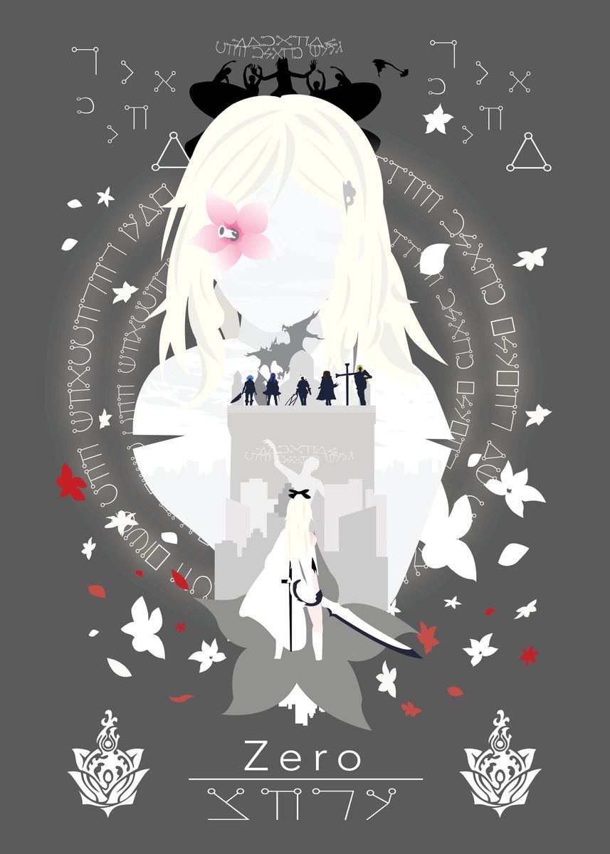 'Lady Zero Negative Space' Poster by SwensonaDesigns | Displate