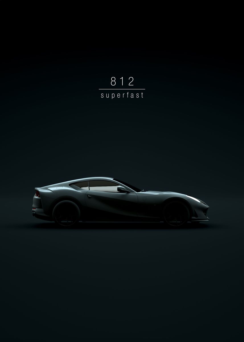 '2018 812 Superfast' Poster, picture, metal print, paint by 21 MXM ...