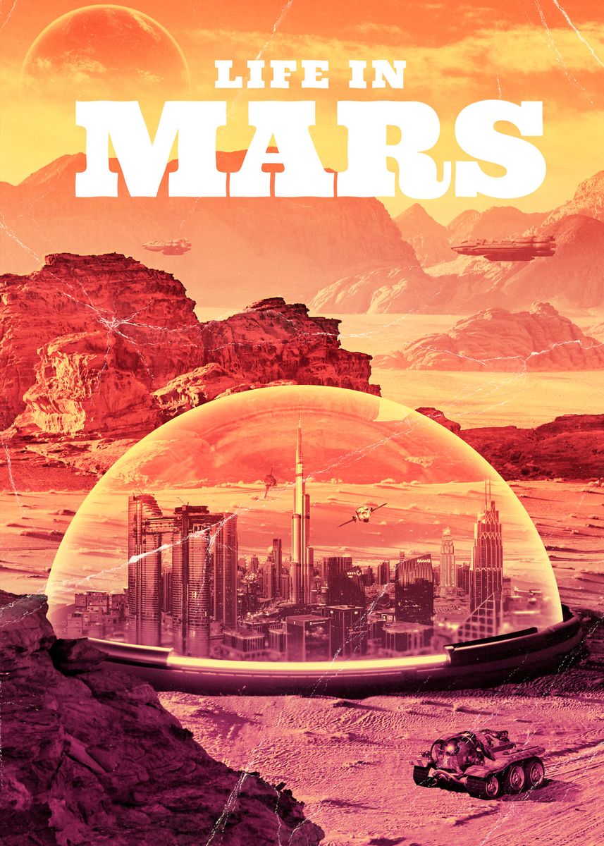 ' Life in Mars' Poster, picture, metal print, paint by Fateh Lahlah ...