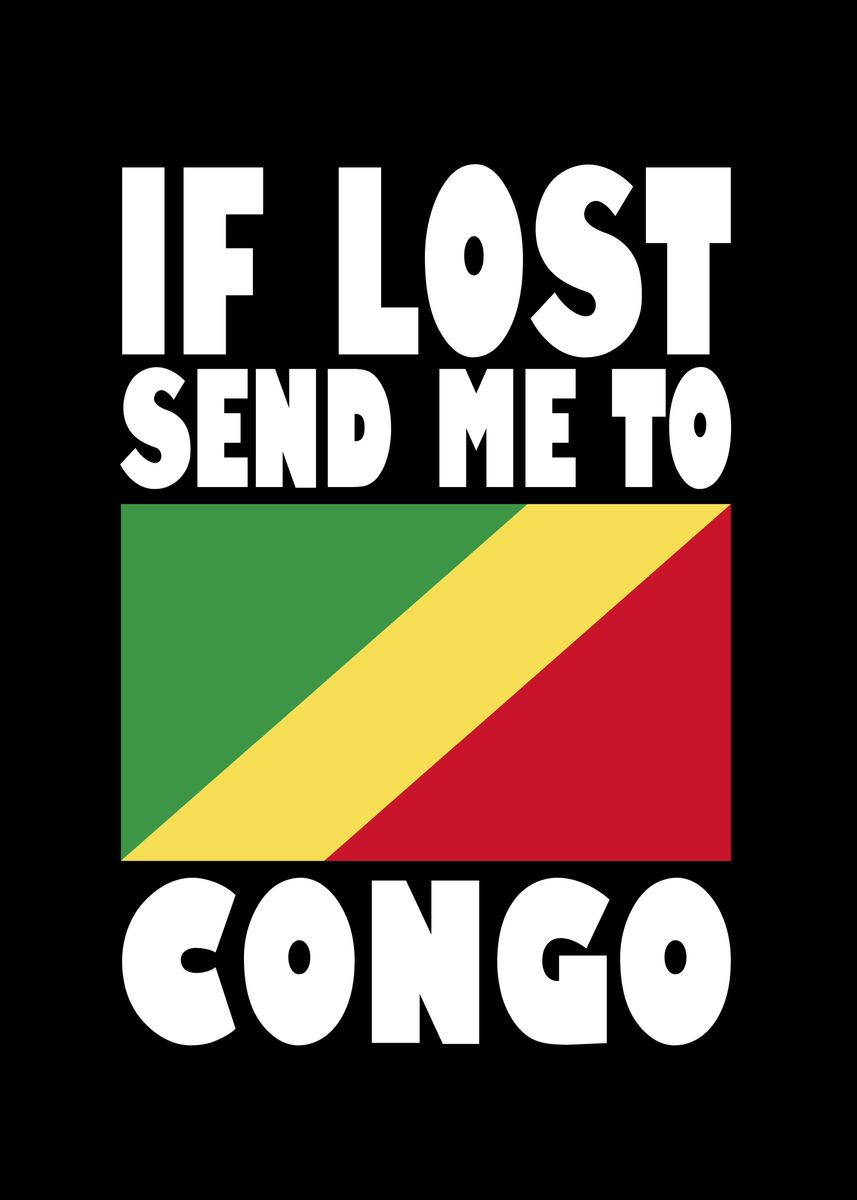 'Congo Flag Saying' Poster by schmugo | Displate