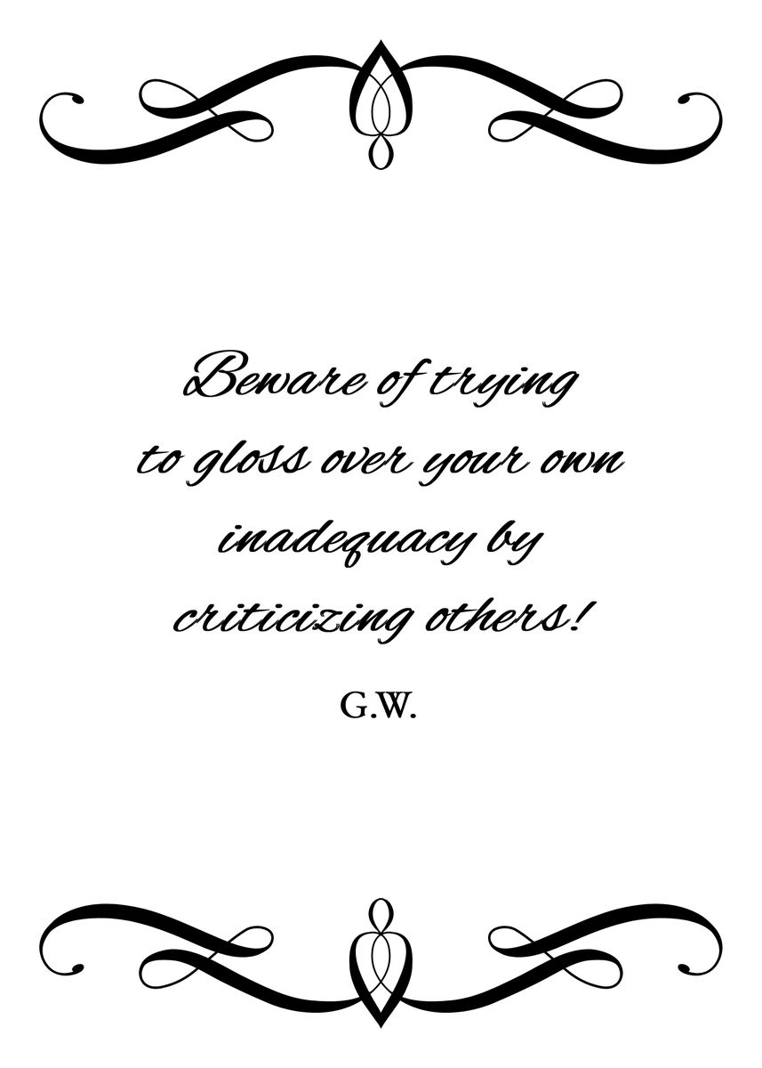 'Judge Yourself First' Poster, picture, metal print, paint by ...