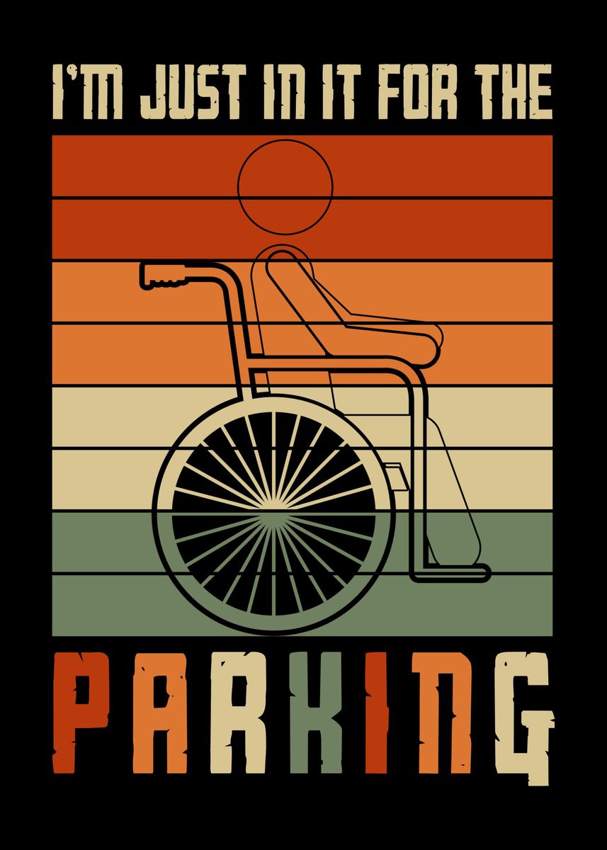 'Wheelchair Saying' Poster, picture, metal print, paint by ...
