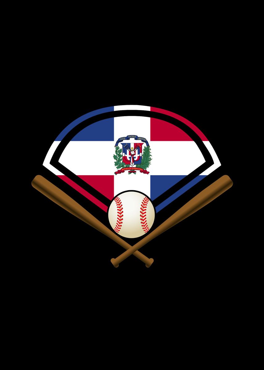 'Dominican Baseball Sports' Poster, picture, metal print, paint by TW ...