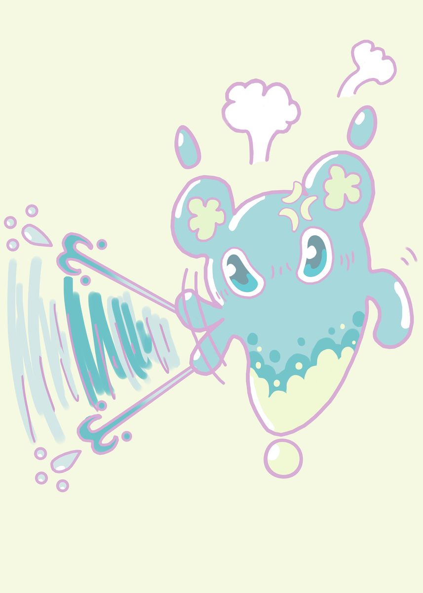 'Upset Drippy FFXIV' Poster, picture, metal print, paint by AshnoAlice ...