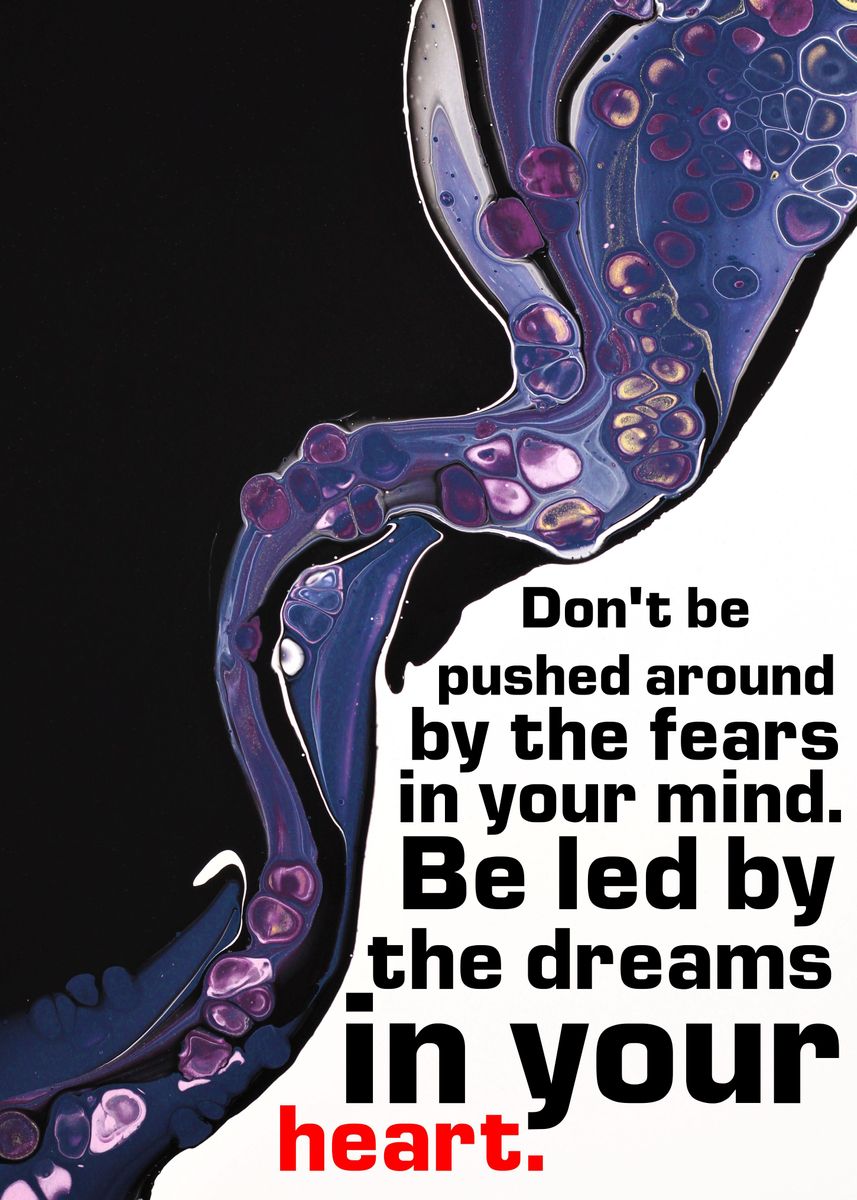 'Dont be pushed around ' Poster, picture, metal print, paint by ...