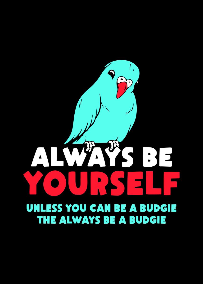 'Budgie Budgeriga' Poster, picture, metal print, paint by Sebastian ...