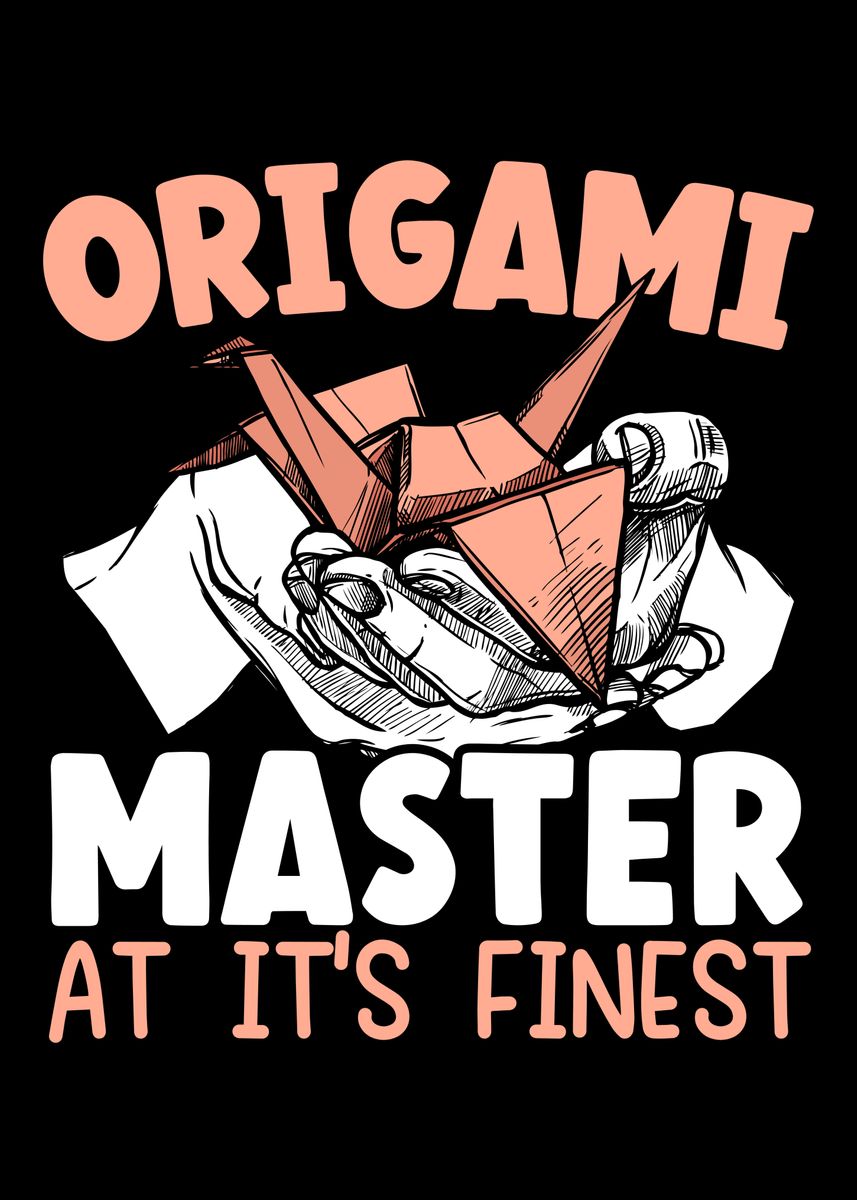'Origami Master' Poster, picture, metal print, paint by NAO | Displate