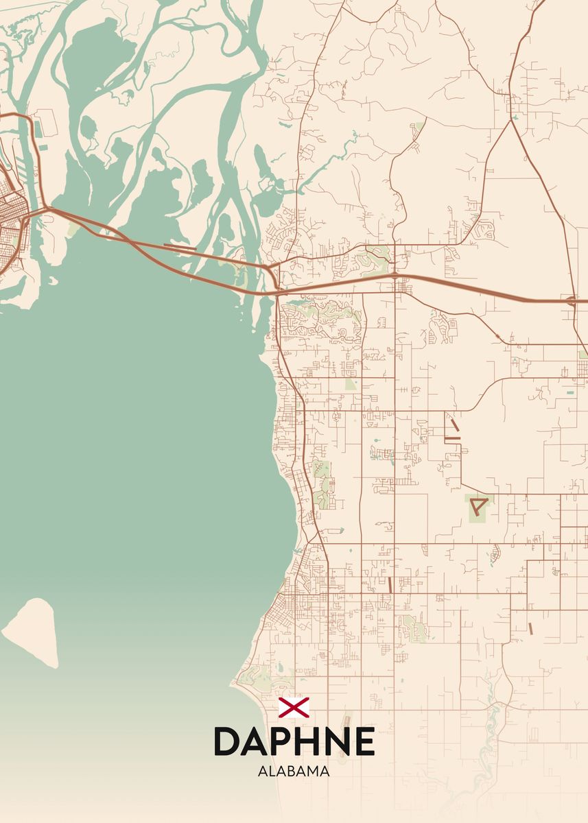 'Daphne AL' Poster, picture, metal print, paint by IMR Designs | Displate