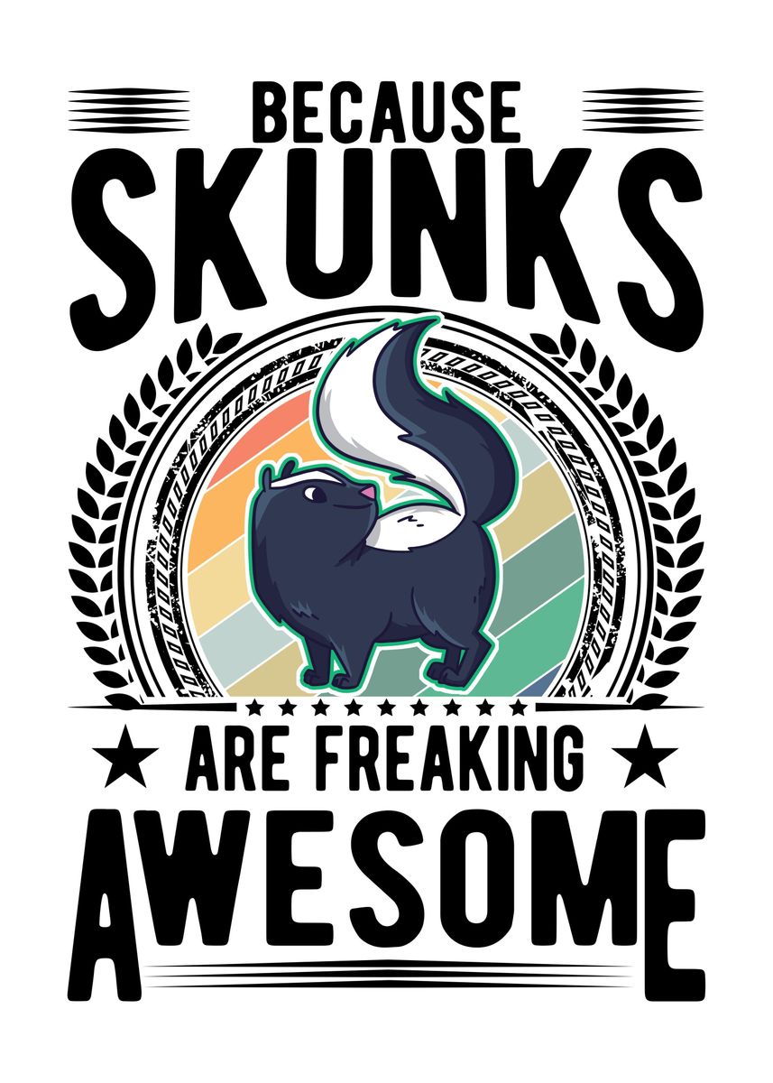 'Skunk Lover' Poster by FavoritePlates | Displate