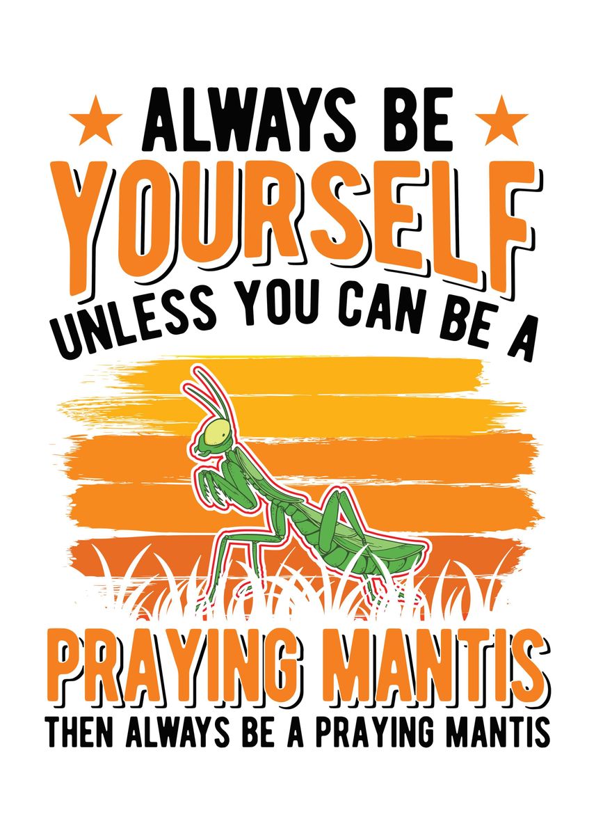 'Praying Mantis' Poster by FavoritePlates | Displate