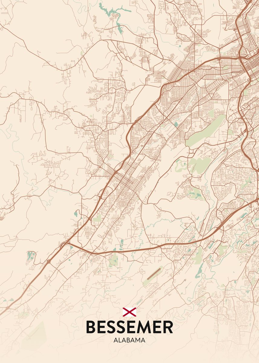 'Bessemer AL' Poster by IMR Designs | Displate