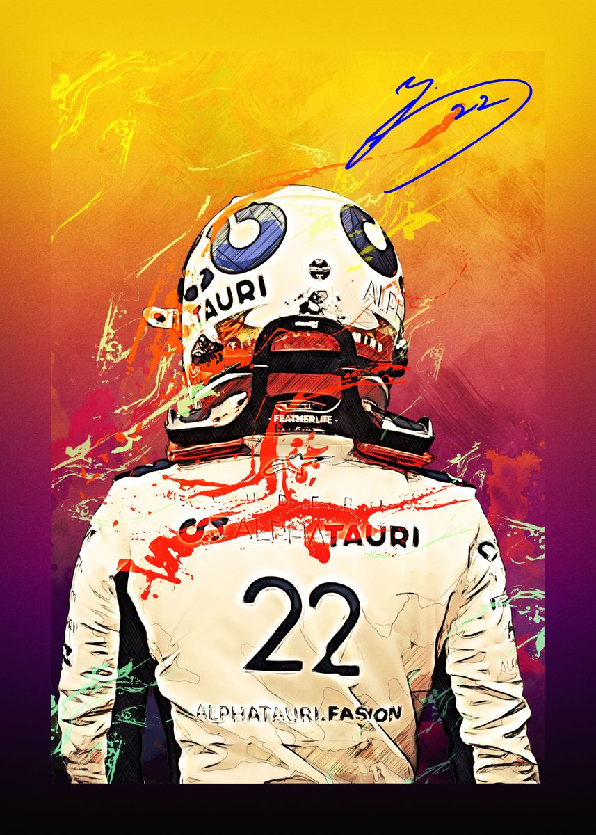 'Yuki Tsunoda ' Poster by Daisy Donna | Displate