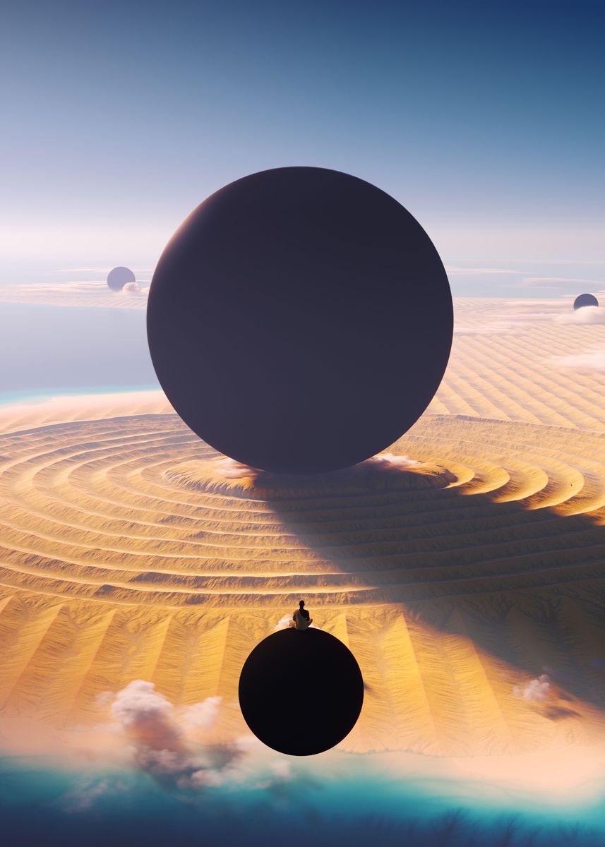 'Master of Zen' Poster, picture, metal print, paint by Bastian Hantsch ...