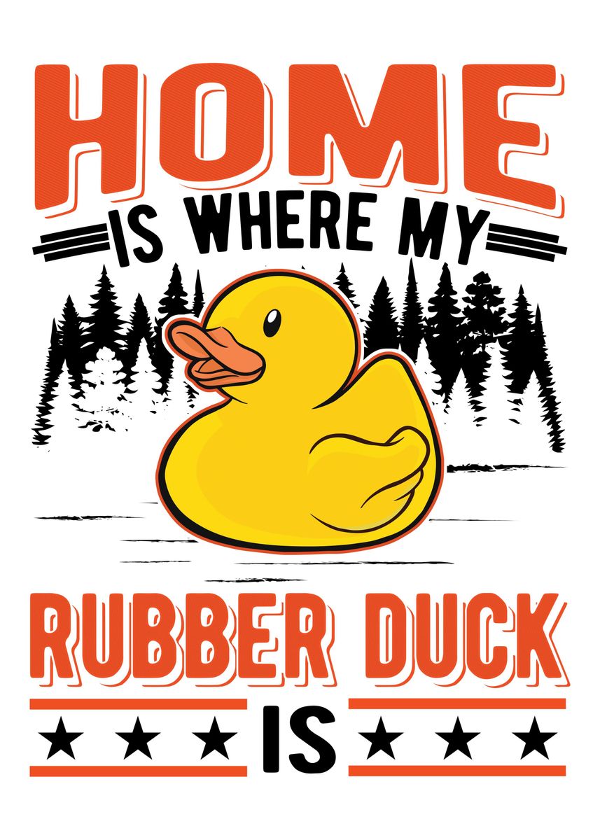 'Rubber Duck Bath Duck' Poster, picture, metal print, paint by ...