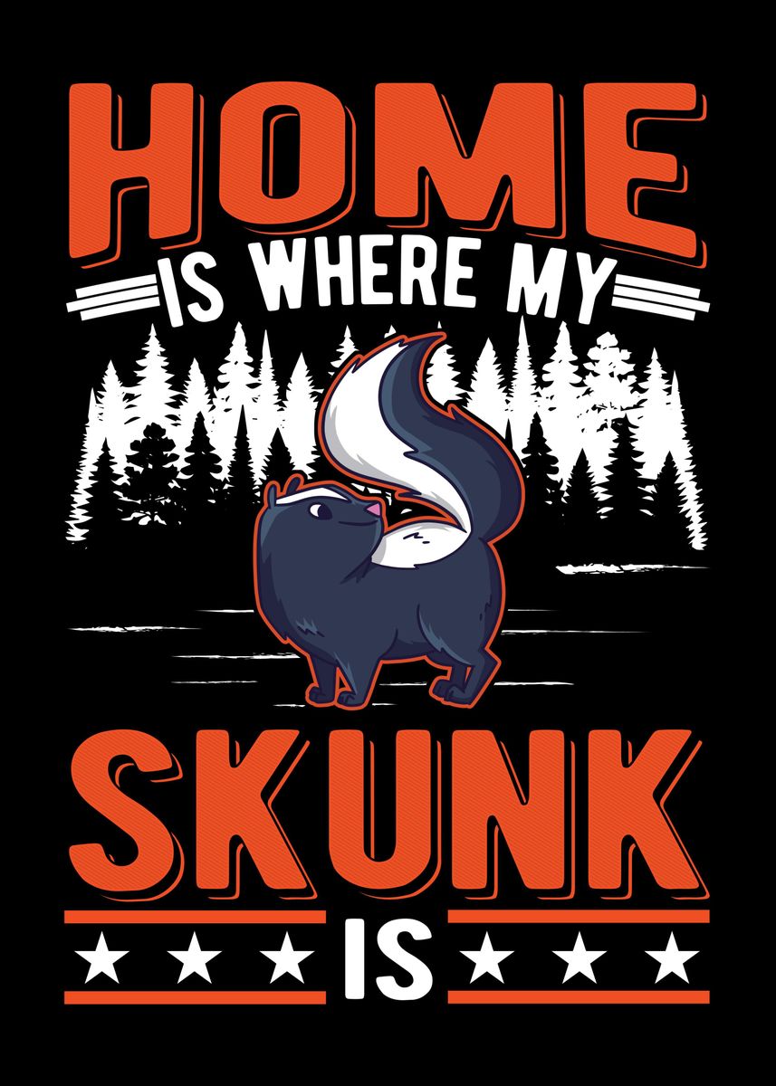 'Skunk Lover' Poster by FavoritePlates | Displate