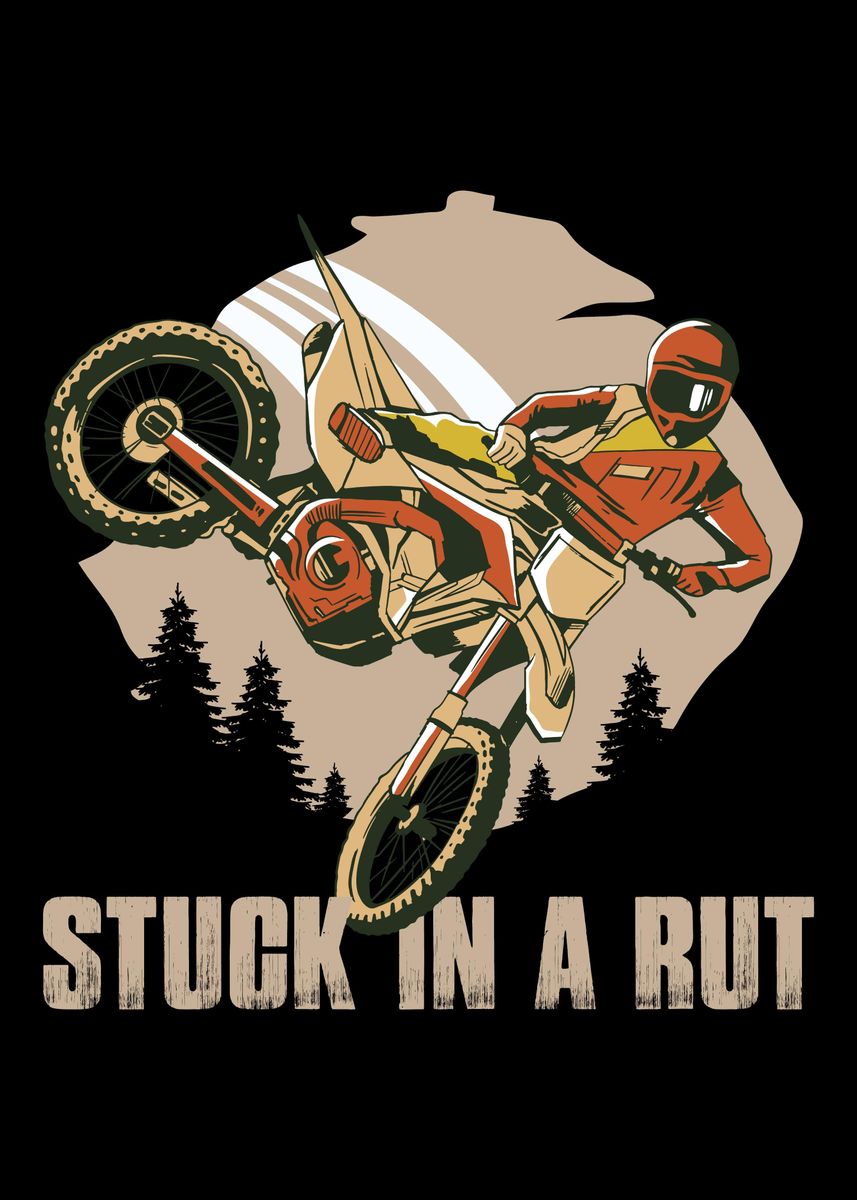 'Dirt Bike MX Motocross' Poster by CrazySquirrel | Displate