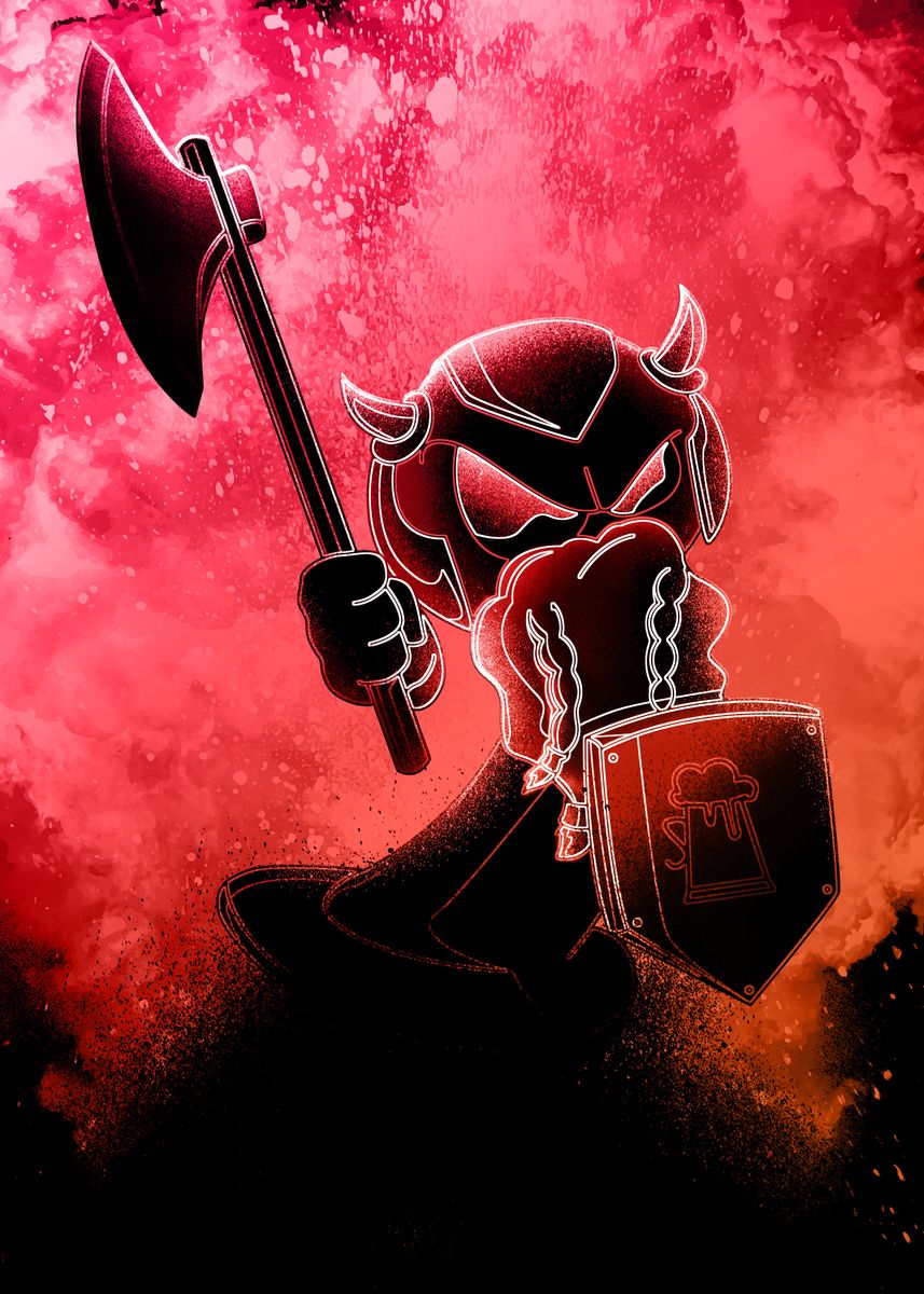 'Red Fantasy' Poster, picture, metal print, paint by Donnie | Displate