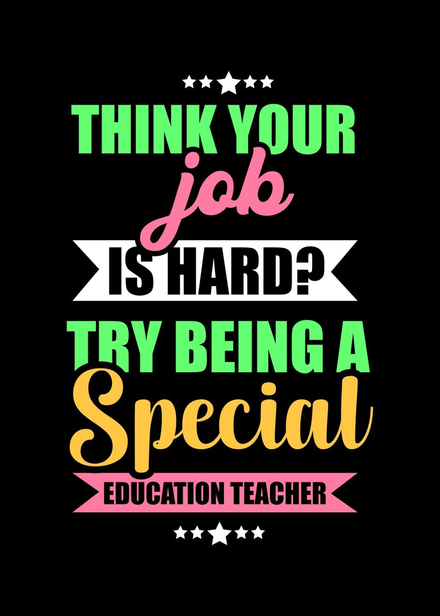 'Sped Teacher' Poster, picture, metal print, paint by Sebastian Wünsche ...