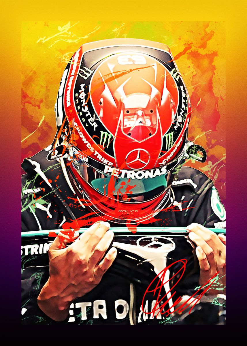 'George Russell ' Poster by Daisy Donna | Displate