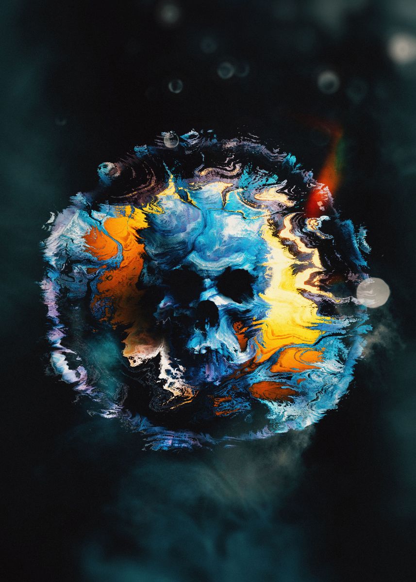 'Colors Of Death N15' Poster, picture, metal print, paint by Mehdi ...