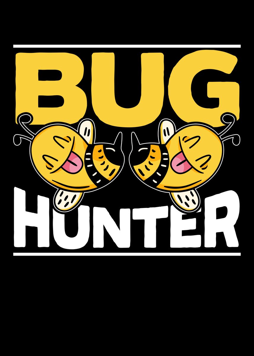 'Bug Hunter' Poster, picture, metal print, paint by NAO | Displate