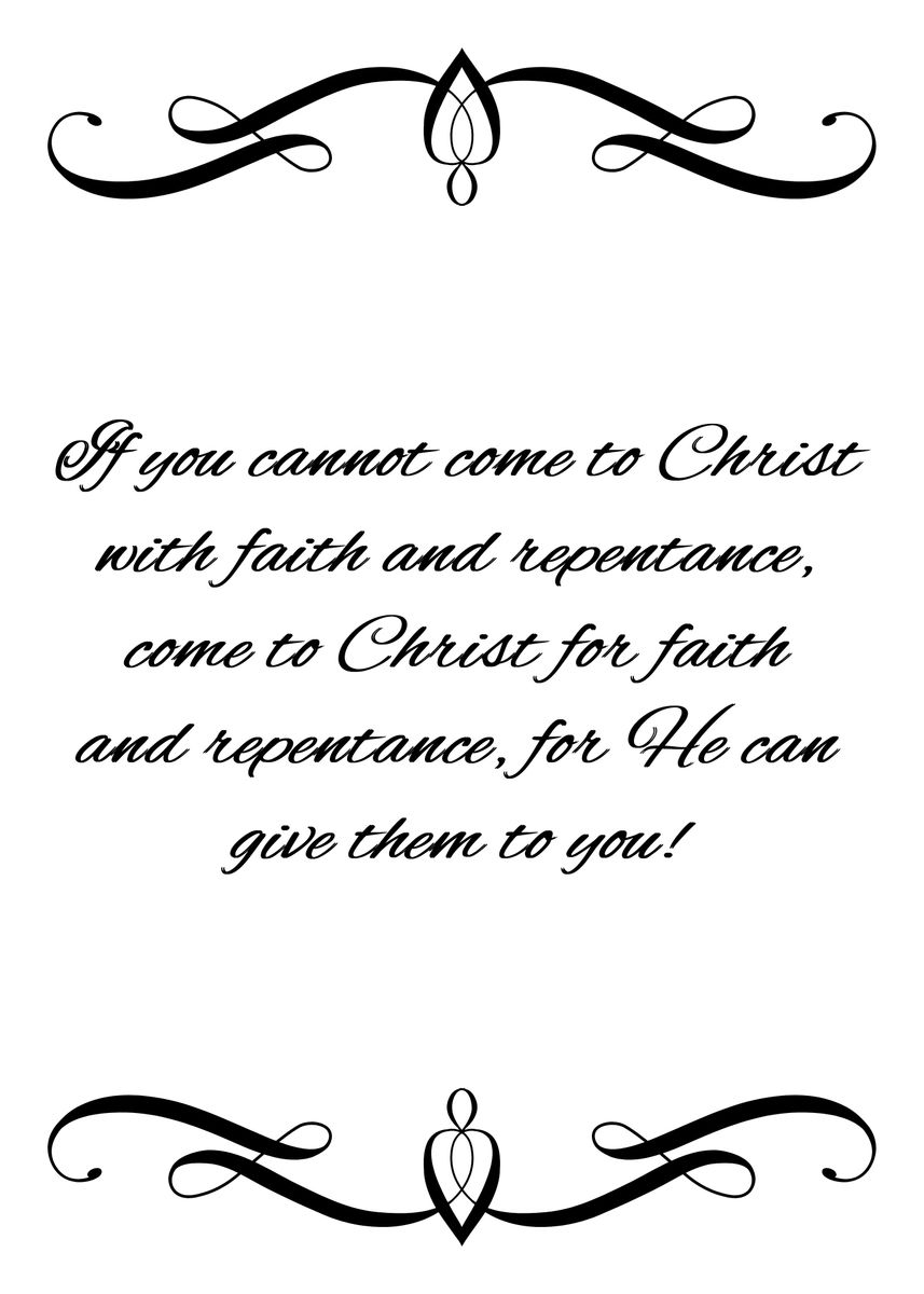 'Faith and Repentance' Poster by ABConcepts | Displate