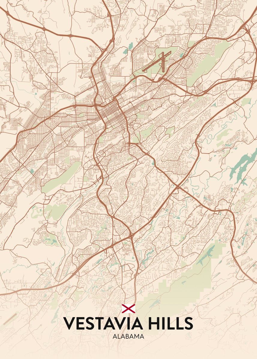 'Vestavia Hills AL' Poster by IMR Designs | Displate