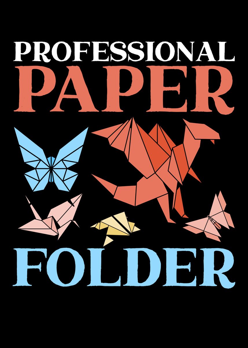 'Professional Paper Folder' Poster, picture, metal print, paint by NAO ...