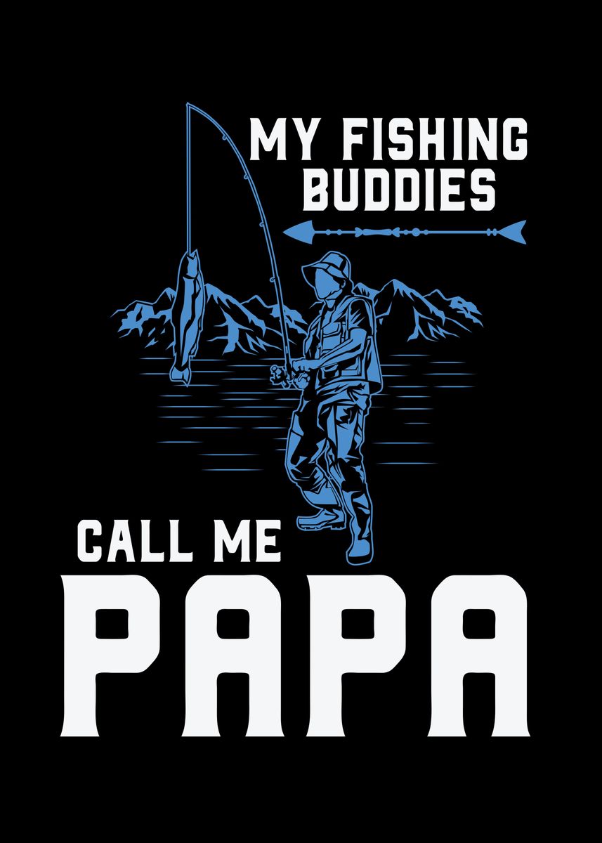'Fishing And Beer' Poster, picture, metal print, paint by ZS C O M M E ...