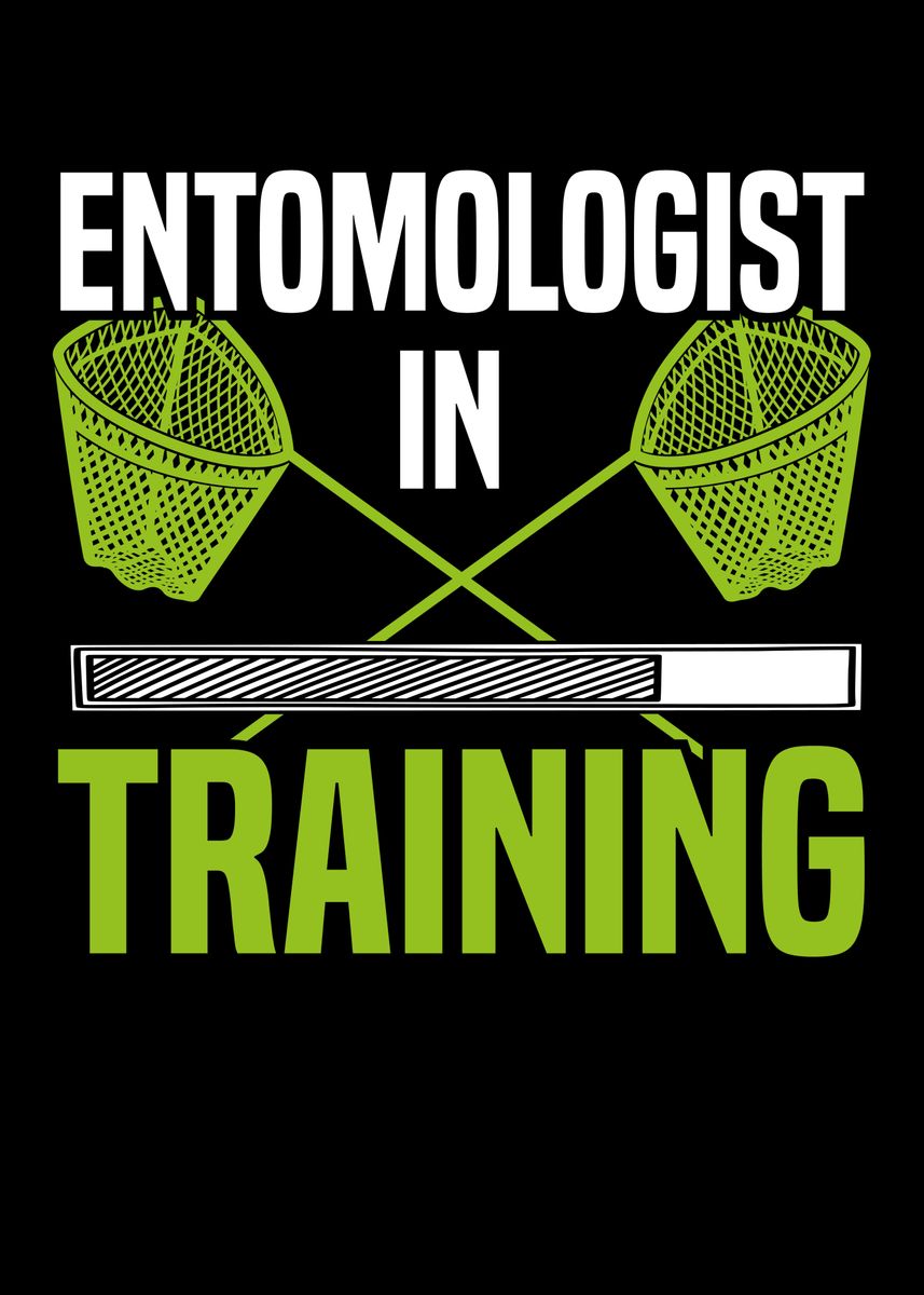 'Entomologist In Training' Poster, picture, metal print, paint by NAO ...