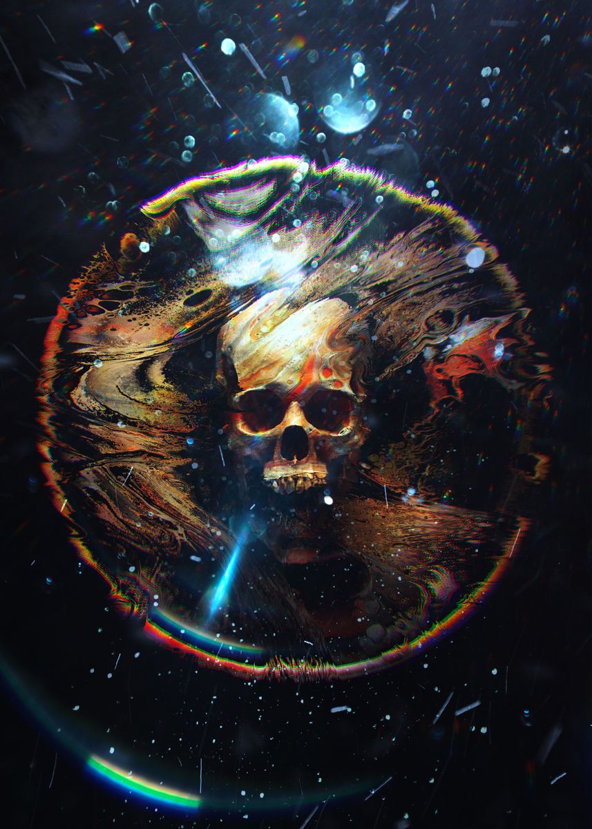 'Colors Of Death N11' Poster, picture, metal print, paint by Mehdi ...