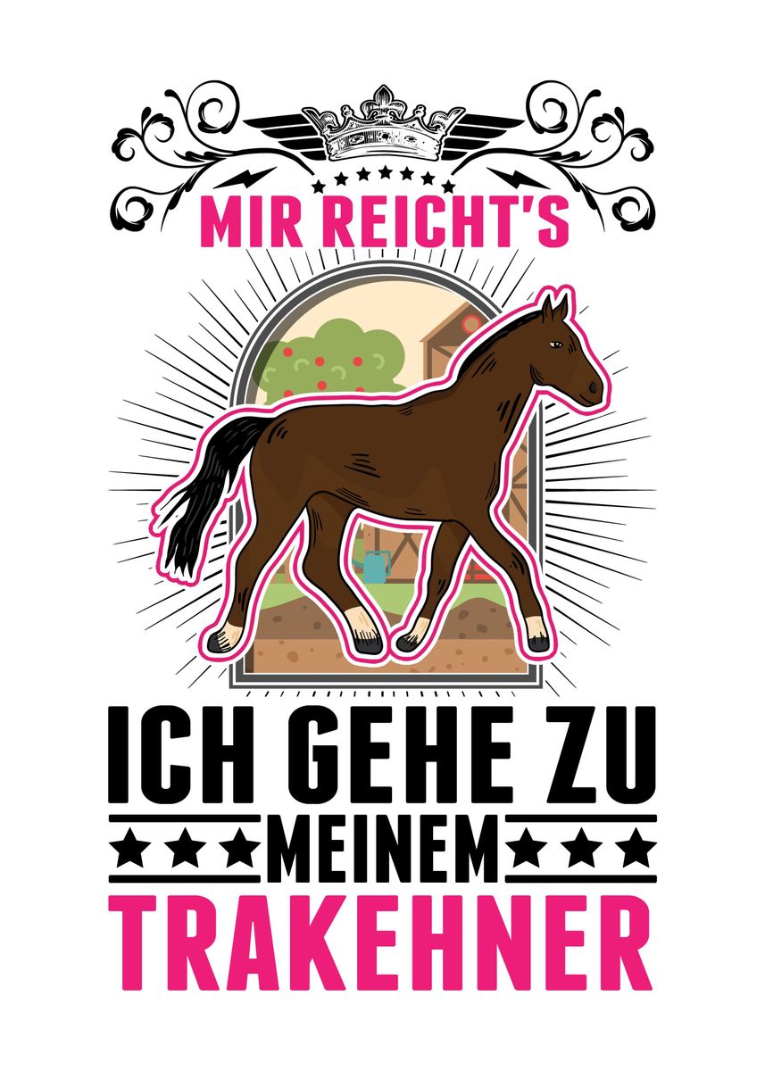 'Trakehner Pferd' Poster, picture, metal print, paint by FavoritePlates ...