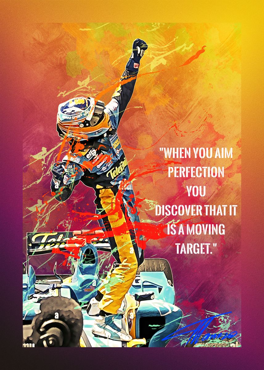 'Fernando Alonso ' Poster by Daisy Donna | Displate
