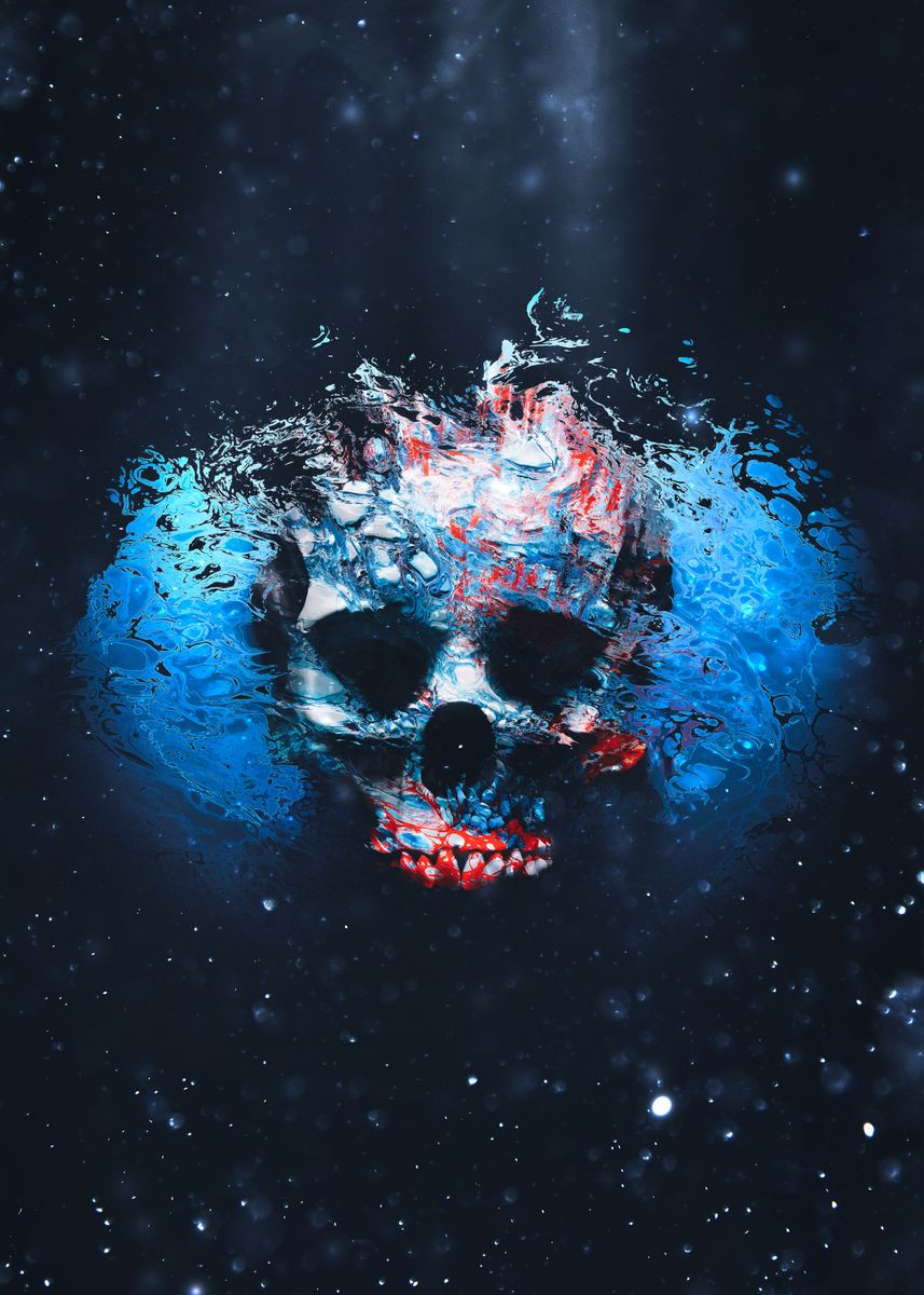 'Colors Of Death N02' Poster, picture, metal print, paint by Mehdi ...