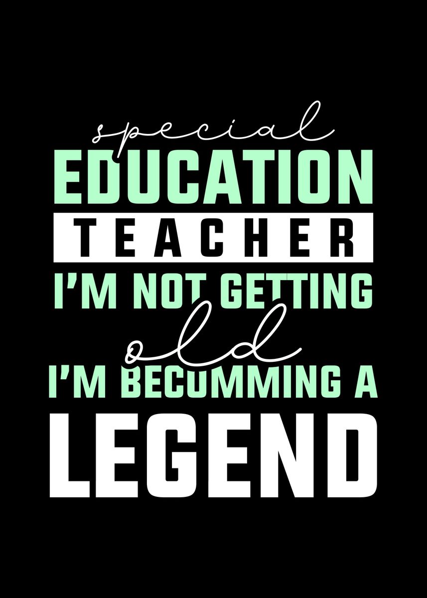 'Sped Teacher' Poster, picture, metal print, paint by Sebastian Wünsche ...