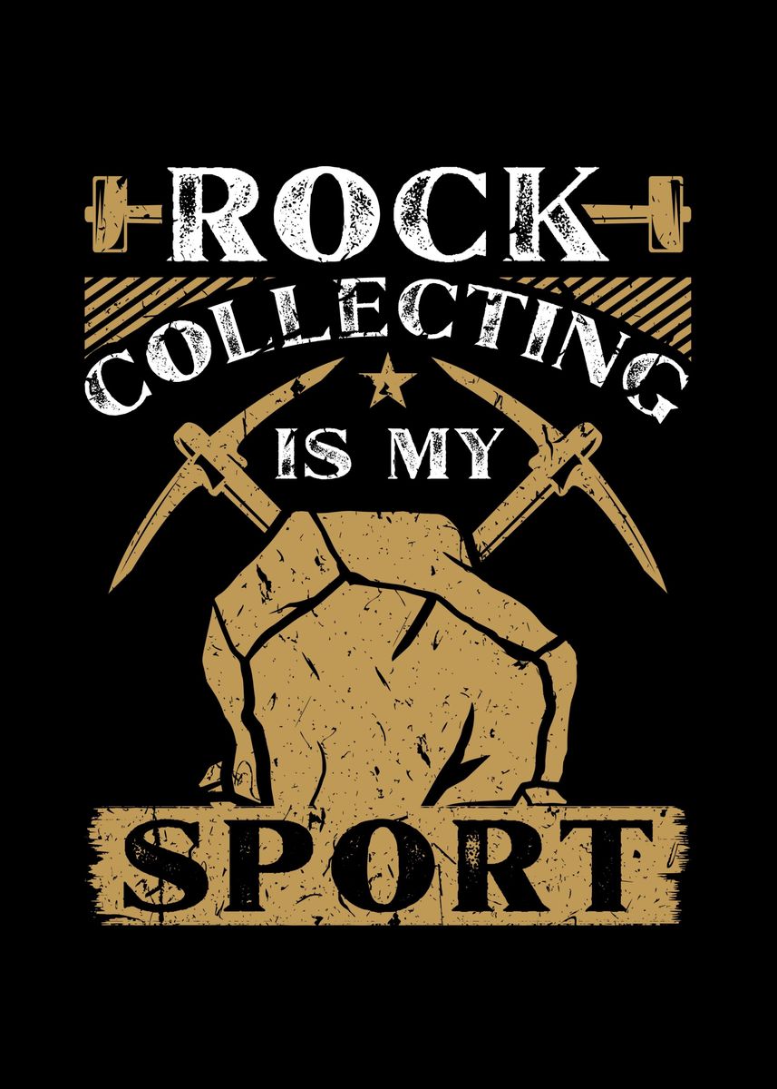 'Rock Collecting Rockhound' Poster, picture, metal print, paint by ...
