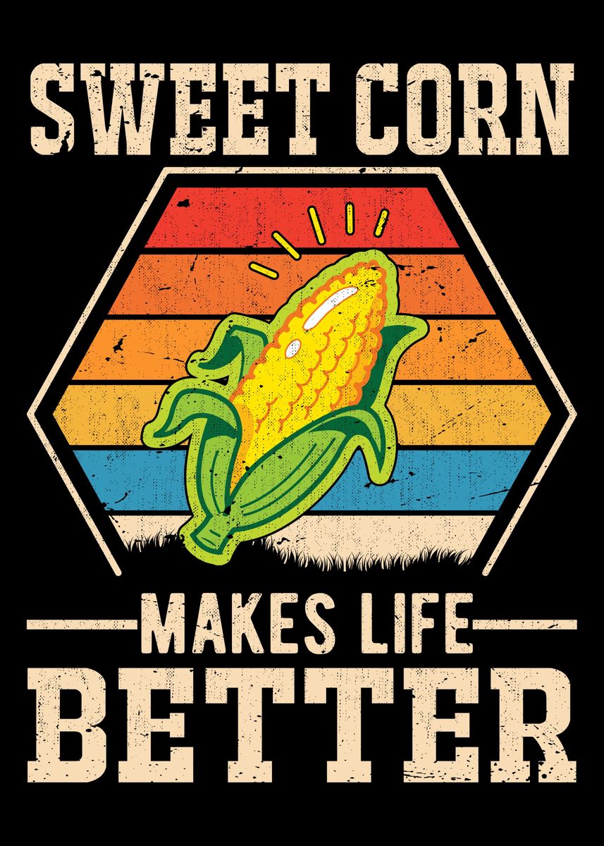 'Corn Cereal Vegetables' Poster by professionaldesigns | Displate