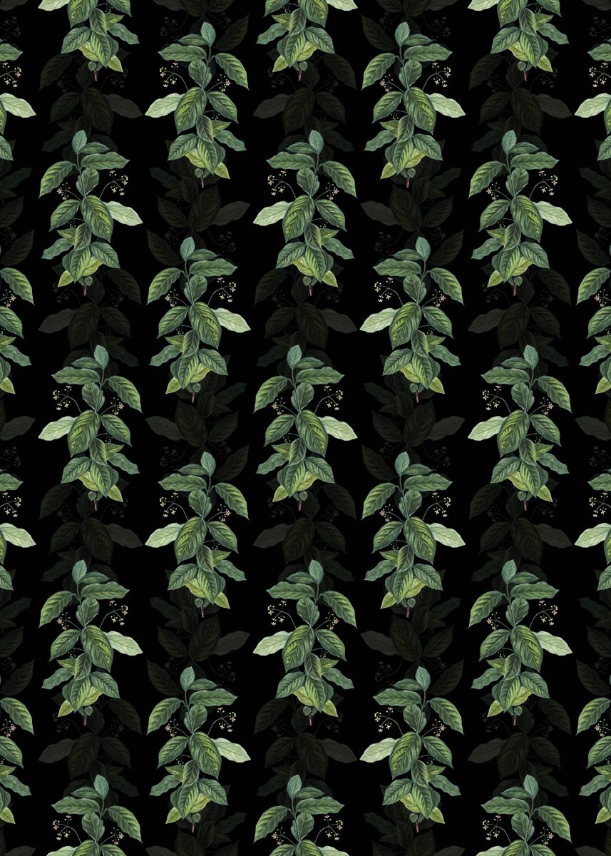 'Broadleaf Spindle Pattern' Poster, picture, metal print, paint by Holy ...