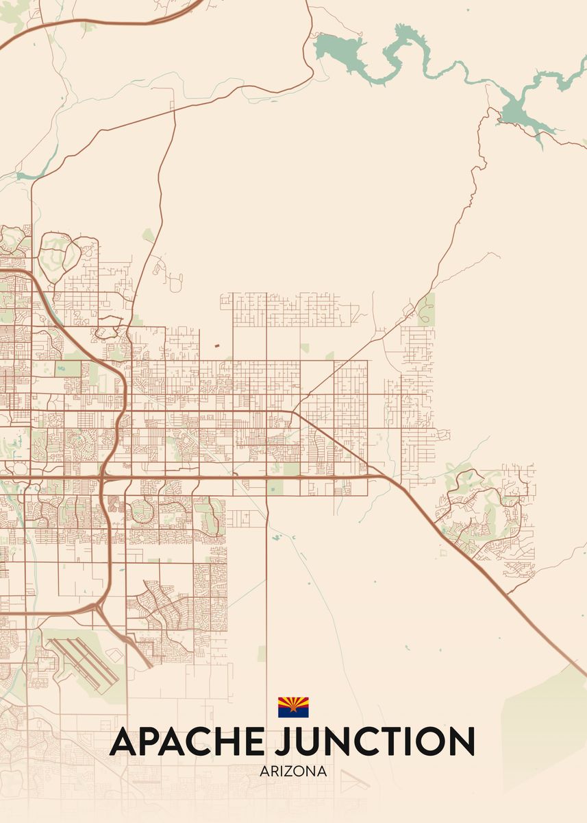 'Apache Junction AZ' Poster by IMR Designs | Displate