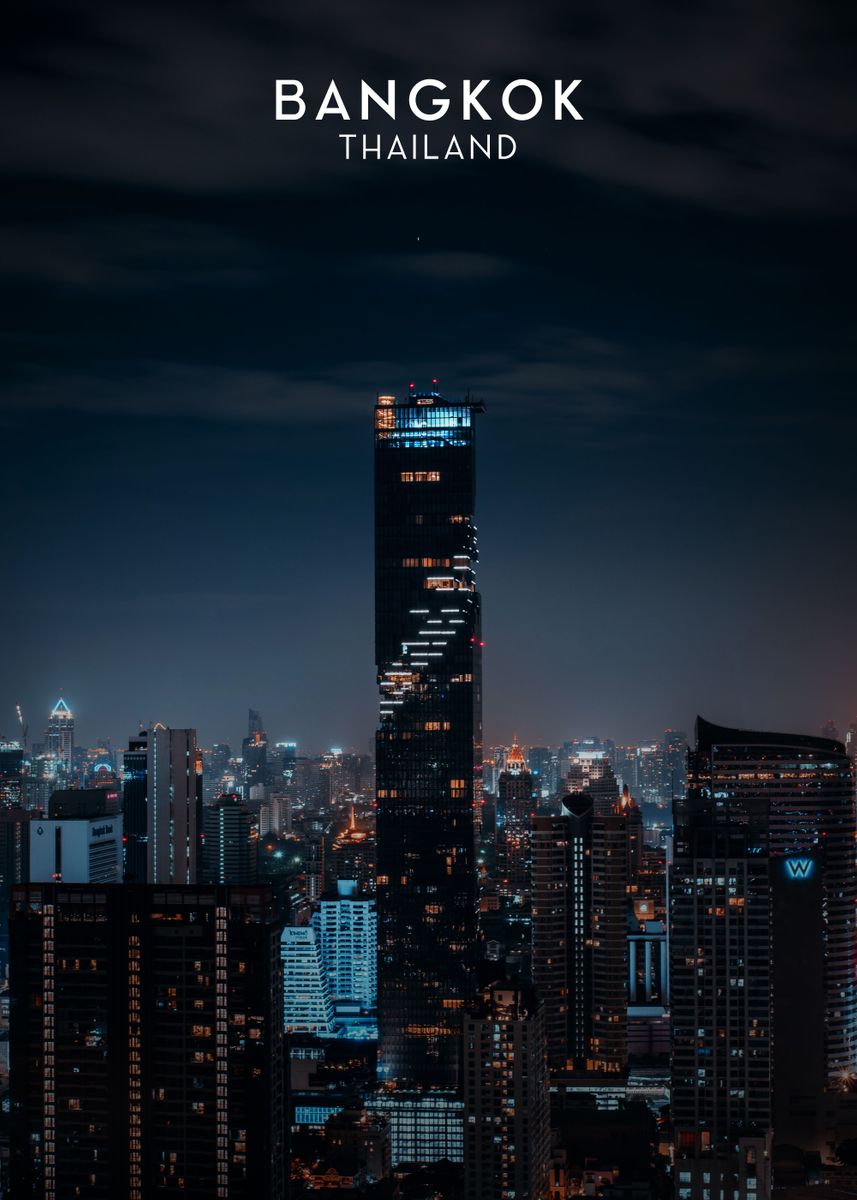 'Bangkok' Poster, picture, metal print, paint by Blacklasch | Displate