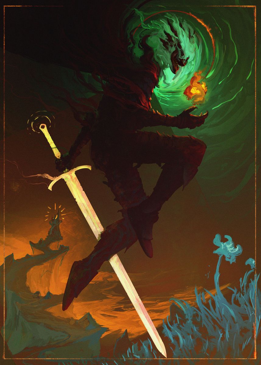 'The fire thief' Poster, picture, metal print, paint by Anato Finnstark ...