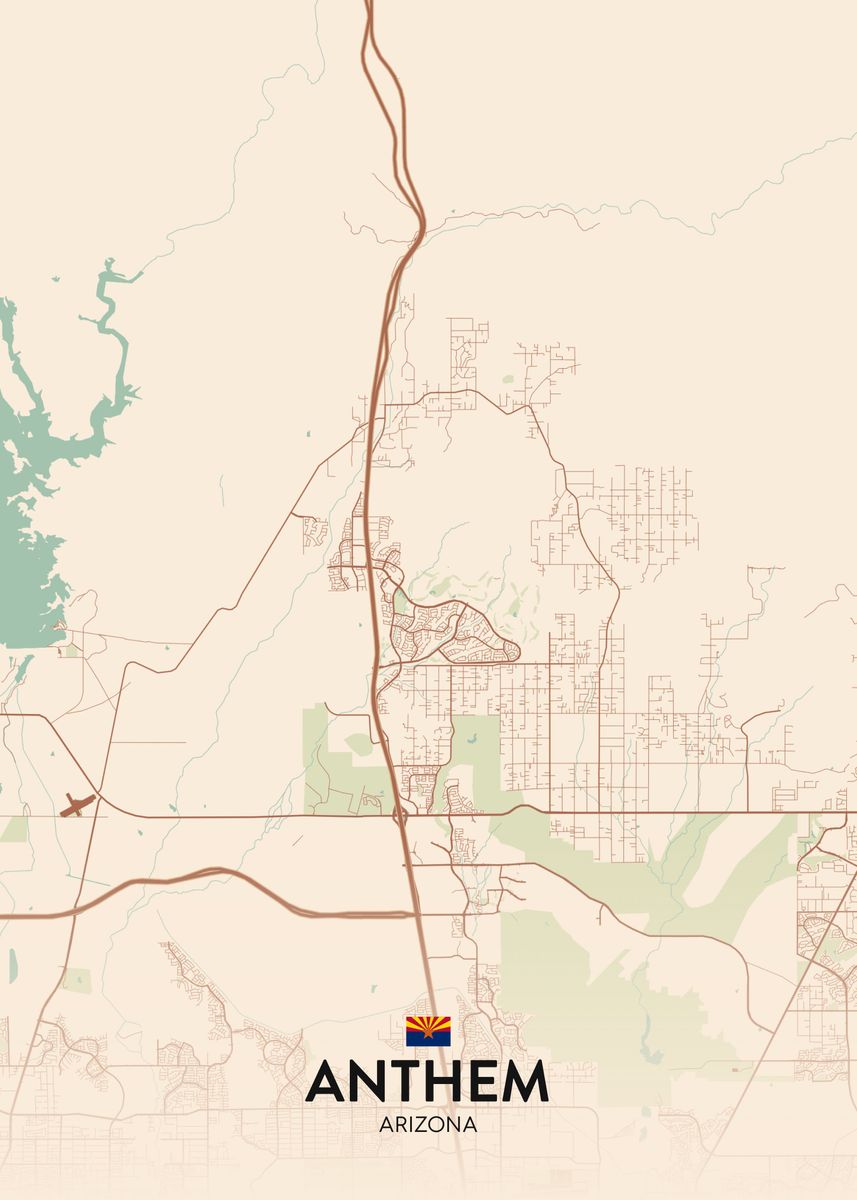 'Anthem AZ' Poster, picture, metal print, paint by IMR Designs | Displate