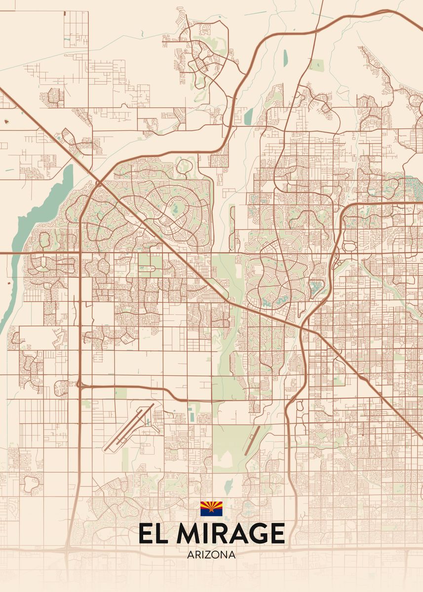 'El Mirage AZ' Poster, picture, metal print, paint by IMR Designs ...