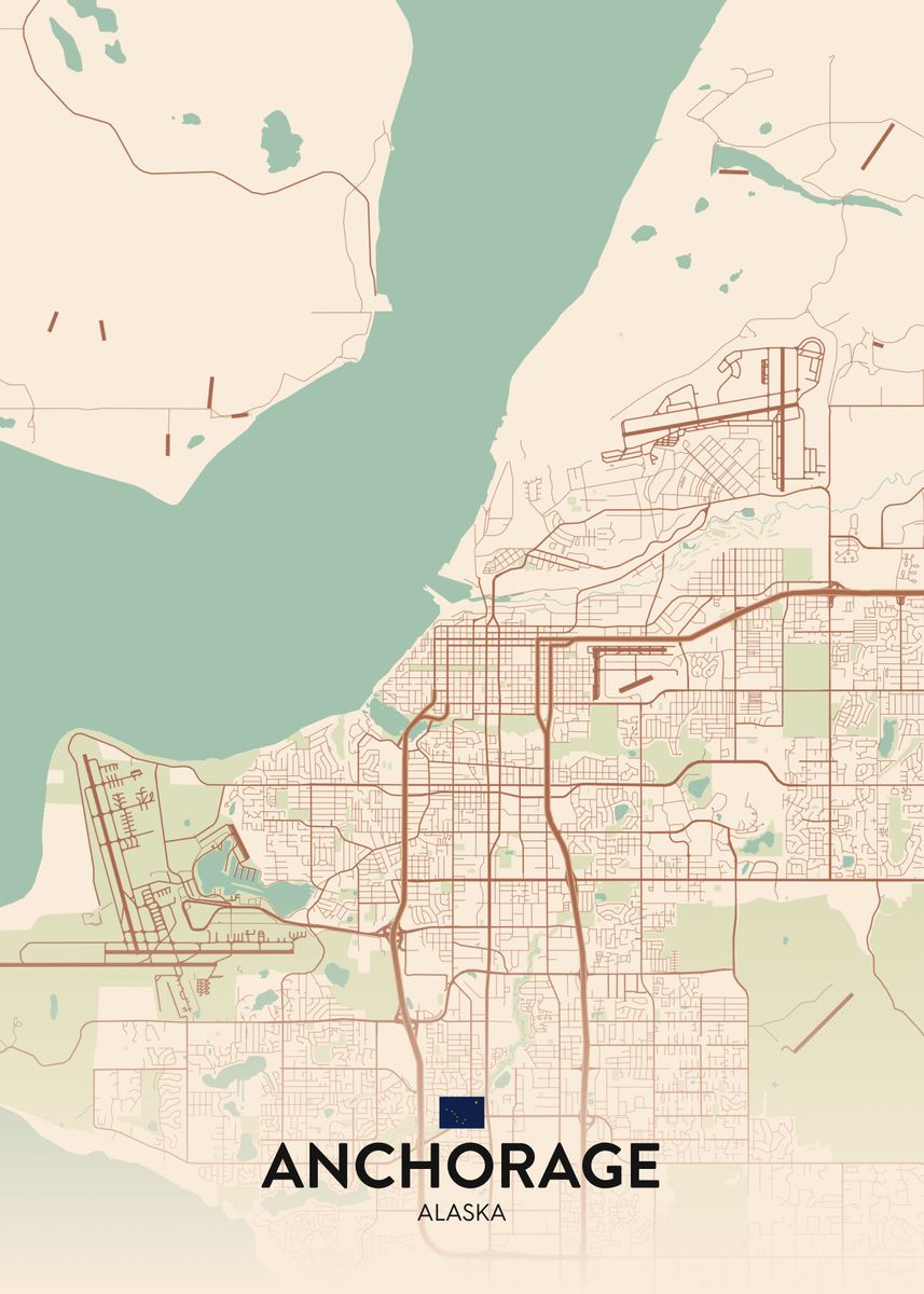 'Anchorage AK' Poster by IMR Designs | Displate