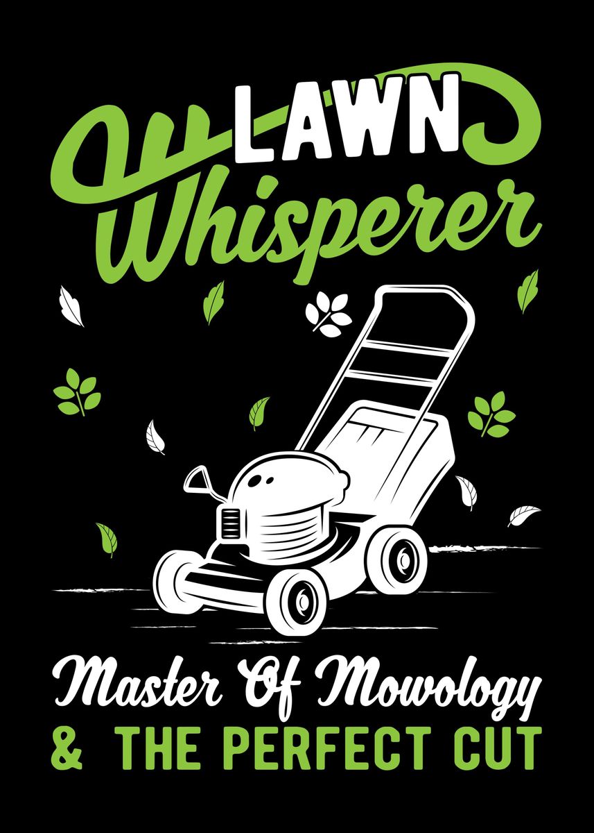 'Lawn Mowing Landscaping' Poster, picture, metal print, paint by ...