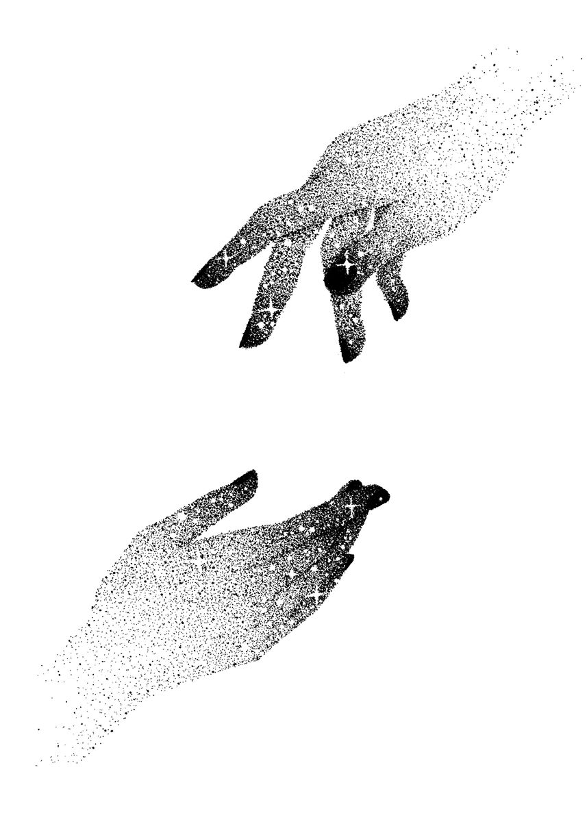 'Stardust Hands' Poster by Ella Mazur | Displate