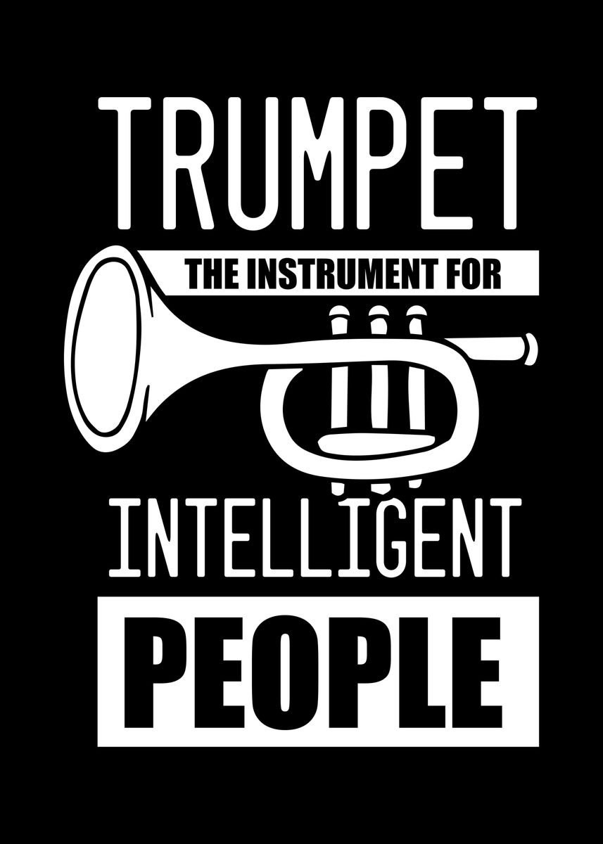 'Trumpet' Poster, picture, metal print, paint by Sebastian Wünsche ...