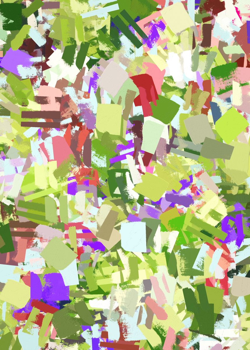 'Green Freshness' Poster, picture, metal print, paint by Uma Gokhale ...