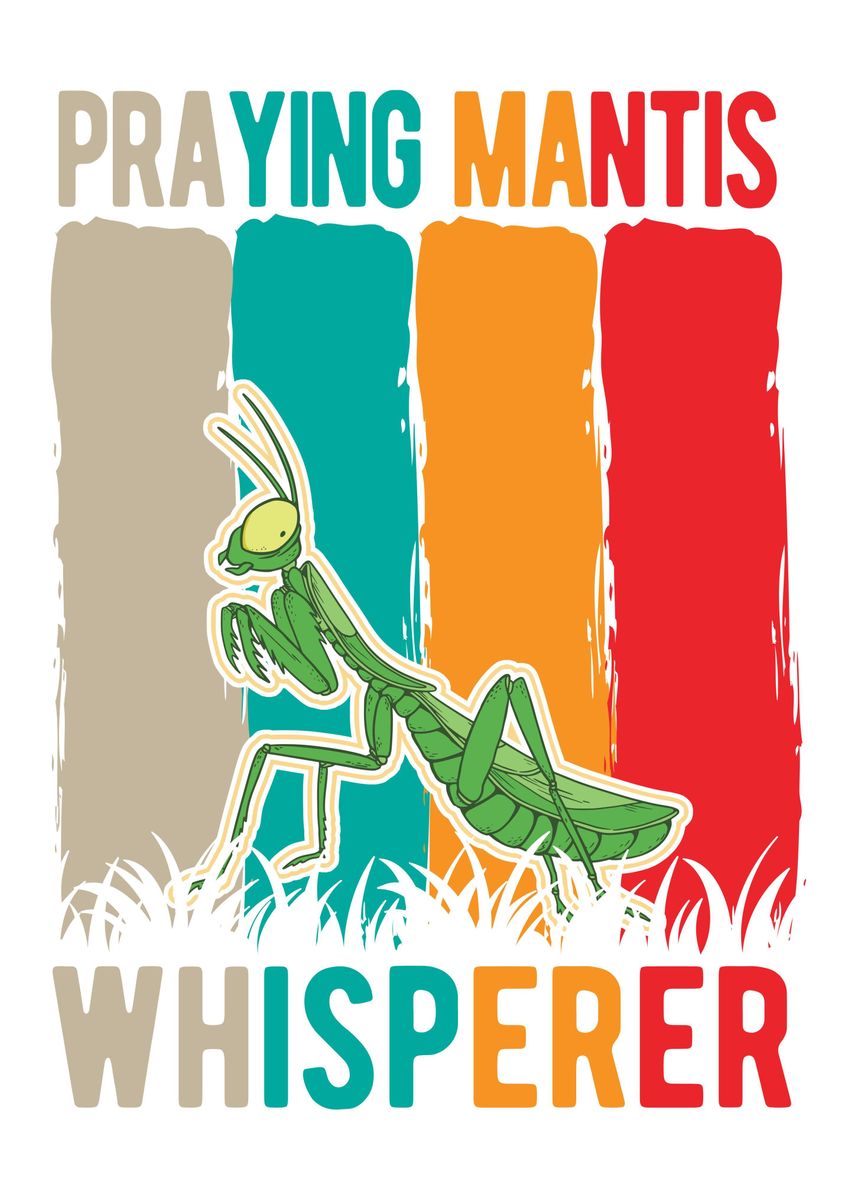 'Praying Mantis' Poster, picture, metal print, paint by FavoritePlates ...